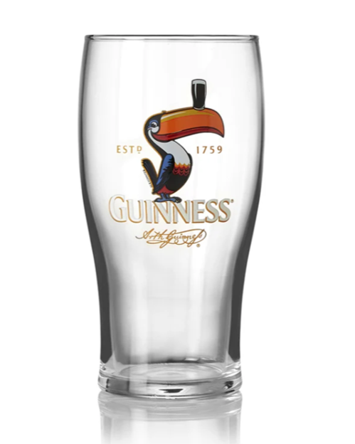 Guinness Pint Glass Toucan – Across The Pond