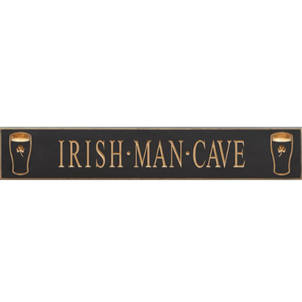 Carved Wood Pub Sign - Irish Man Cave – Across The Pond